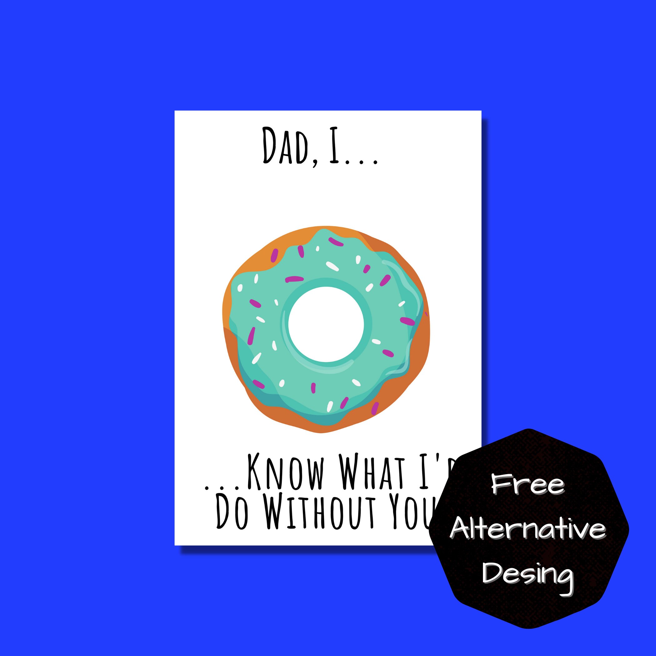 Printable Father's Day Card, Funny Birthday Card for Dad, Downloadable ...