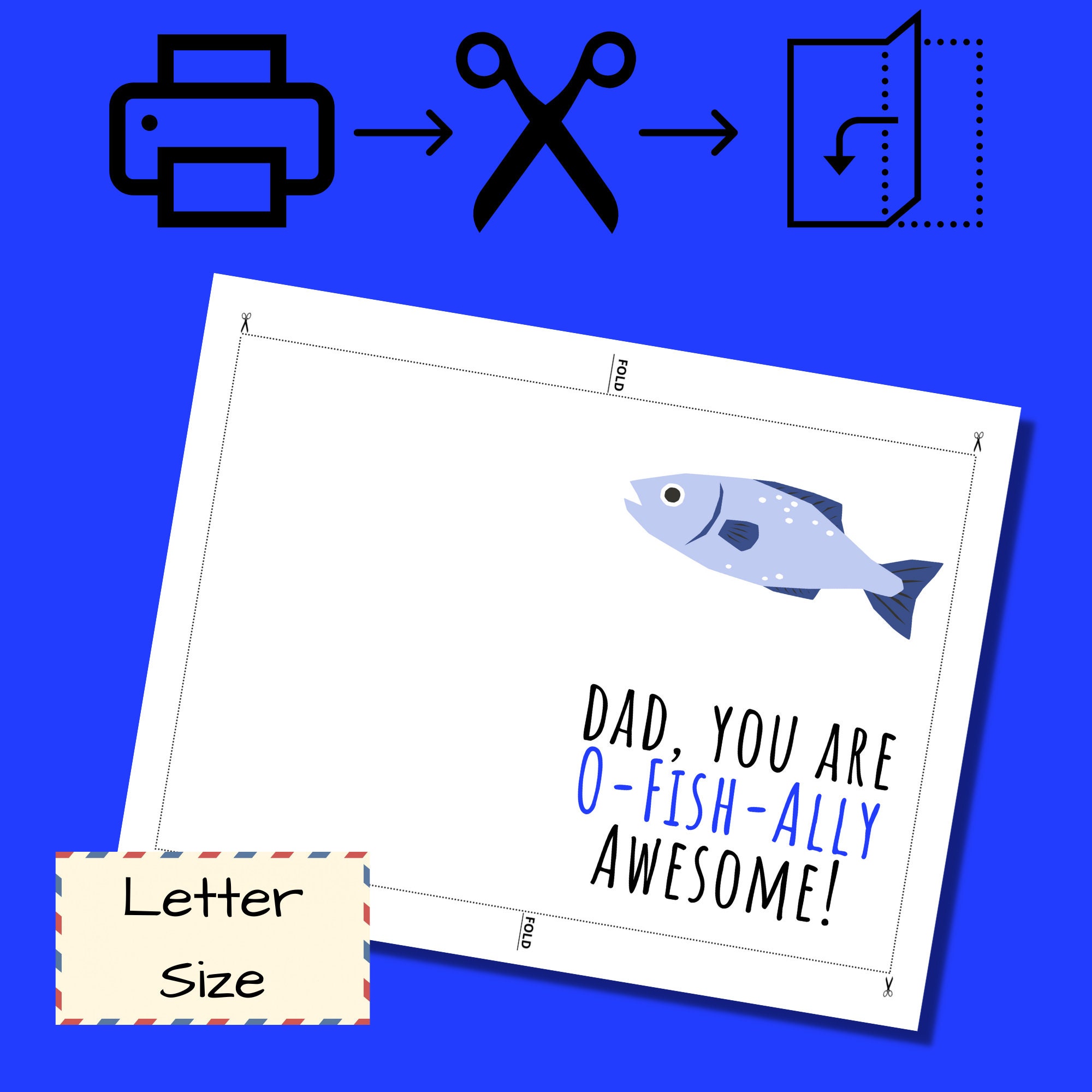 Printable Father's Day Card, Funny Card for Dad, Downloadable Instant ...