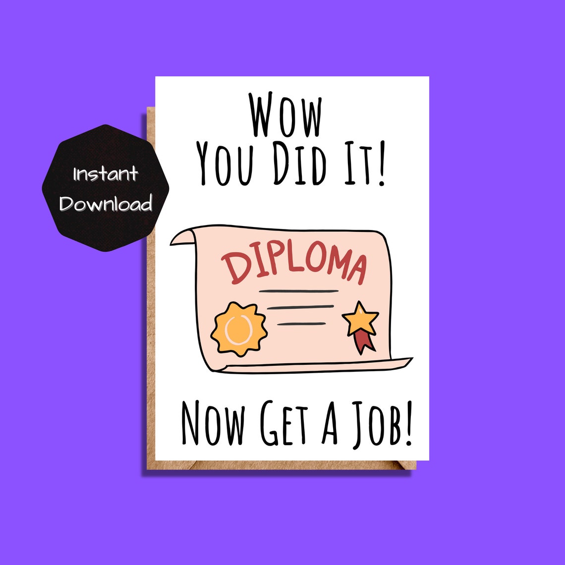 Printable Graduation Card Printable Grad Card Instant - Etsy