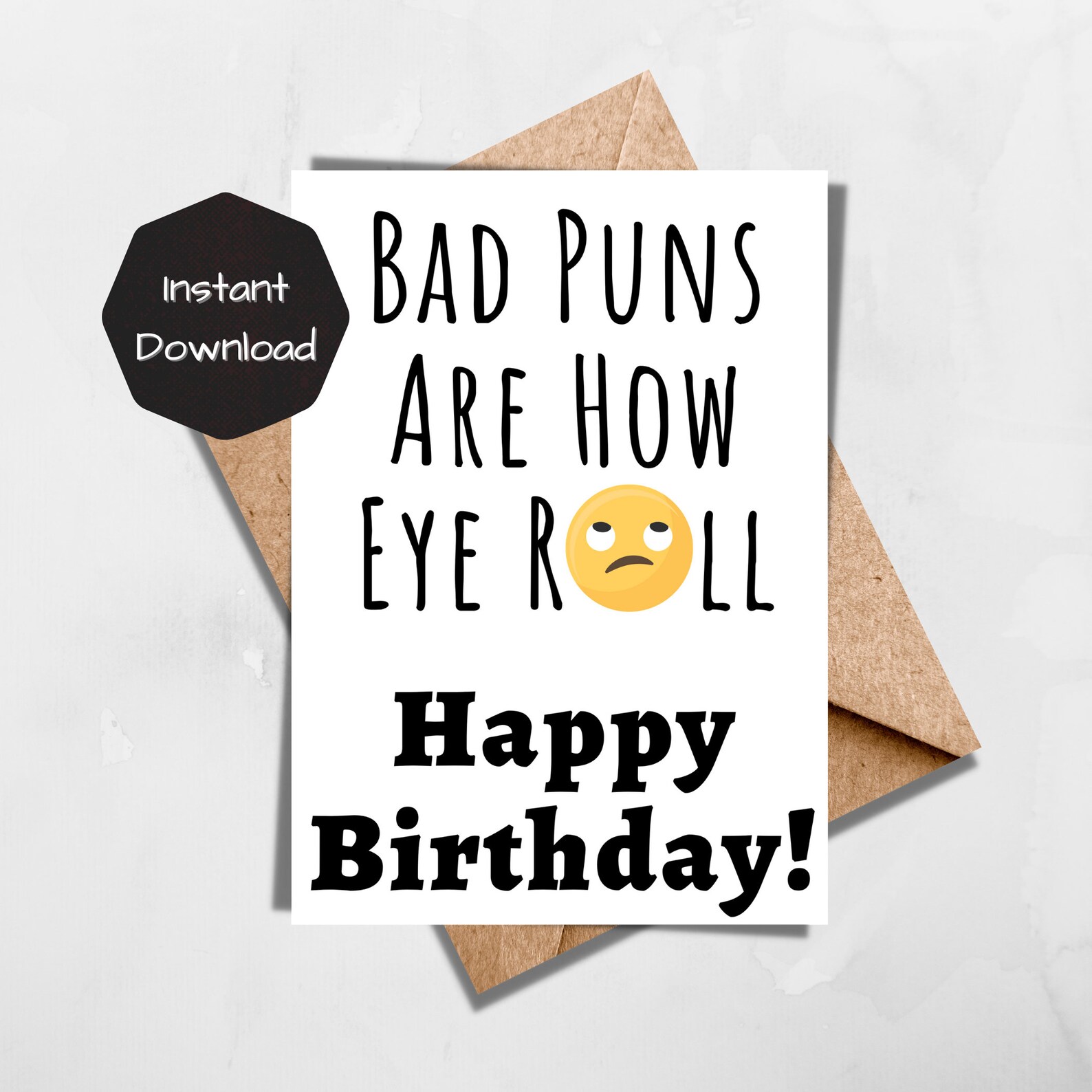 Printable Birthday Card Funny, Funny Birthday Card, Downloadable ...