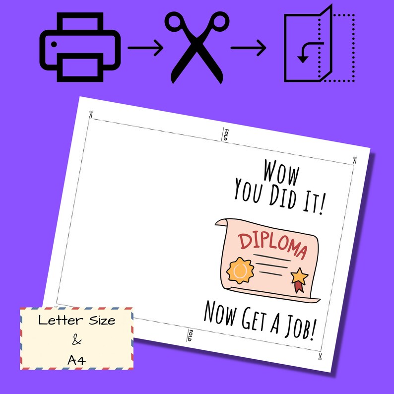 Printable Graduation Card Printable Grad Card Instant - Etsy