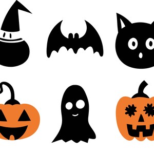 Printable Halloween Sticker Sheet 24 Pieces PDF and PNG Individual ...