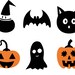 Printable Halloween Sticker Sheet 24 Pieces PDF and PNG Individual ...