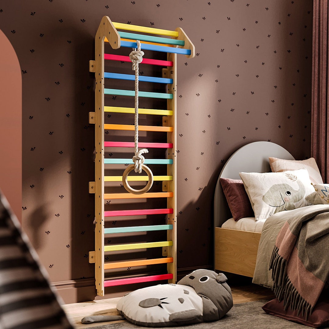 Pikler. Montessori Climber for Kids. Swedish Ladder. Indoor Playground ...