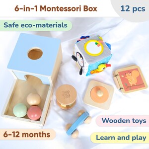 Newborn Baby Activity Box. Montessori Play Set for 1 Year Old ...