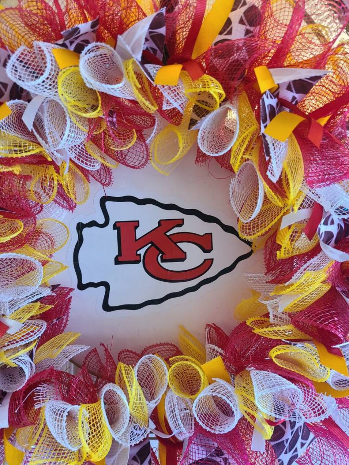 Kansas City Chiefs Wreath Chiefs Wreath Football Wreath | Etsy