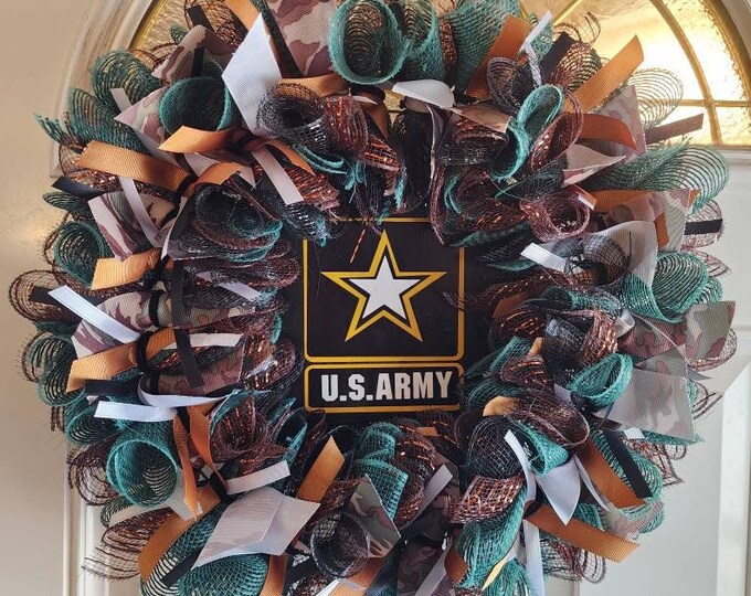 Army Wreath Military Wreath Service Wreath - Etsy