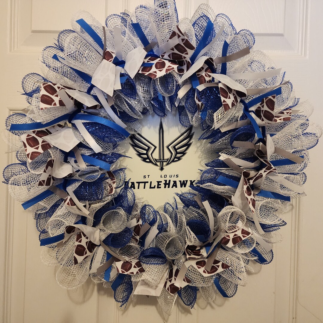 St. Louis Battlehawks Wreath, STL Battlehawks - Etsy
