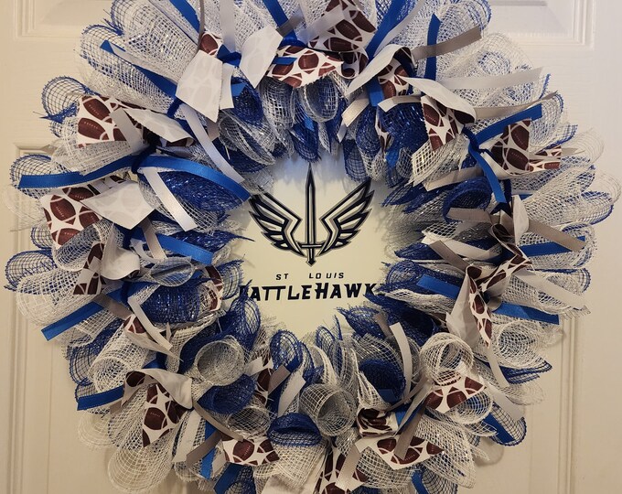 St. Louis Battlehawks Wreath, STL Battlehawks - Etsy