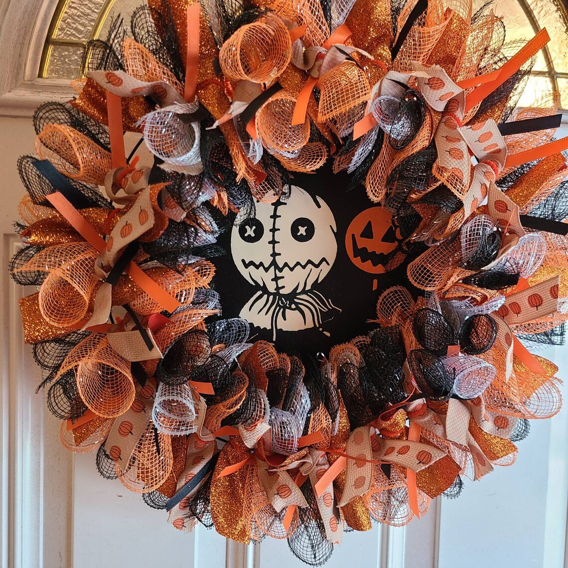 Scarecrow Sam Wreath Trick 'r Treat Sam - Etsy