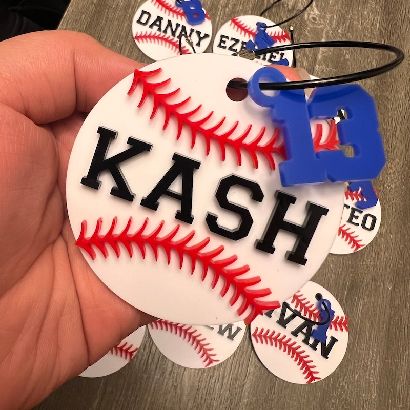 Baseball Bag Tag - Etsy
