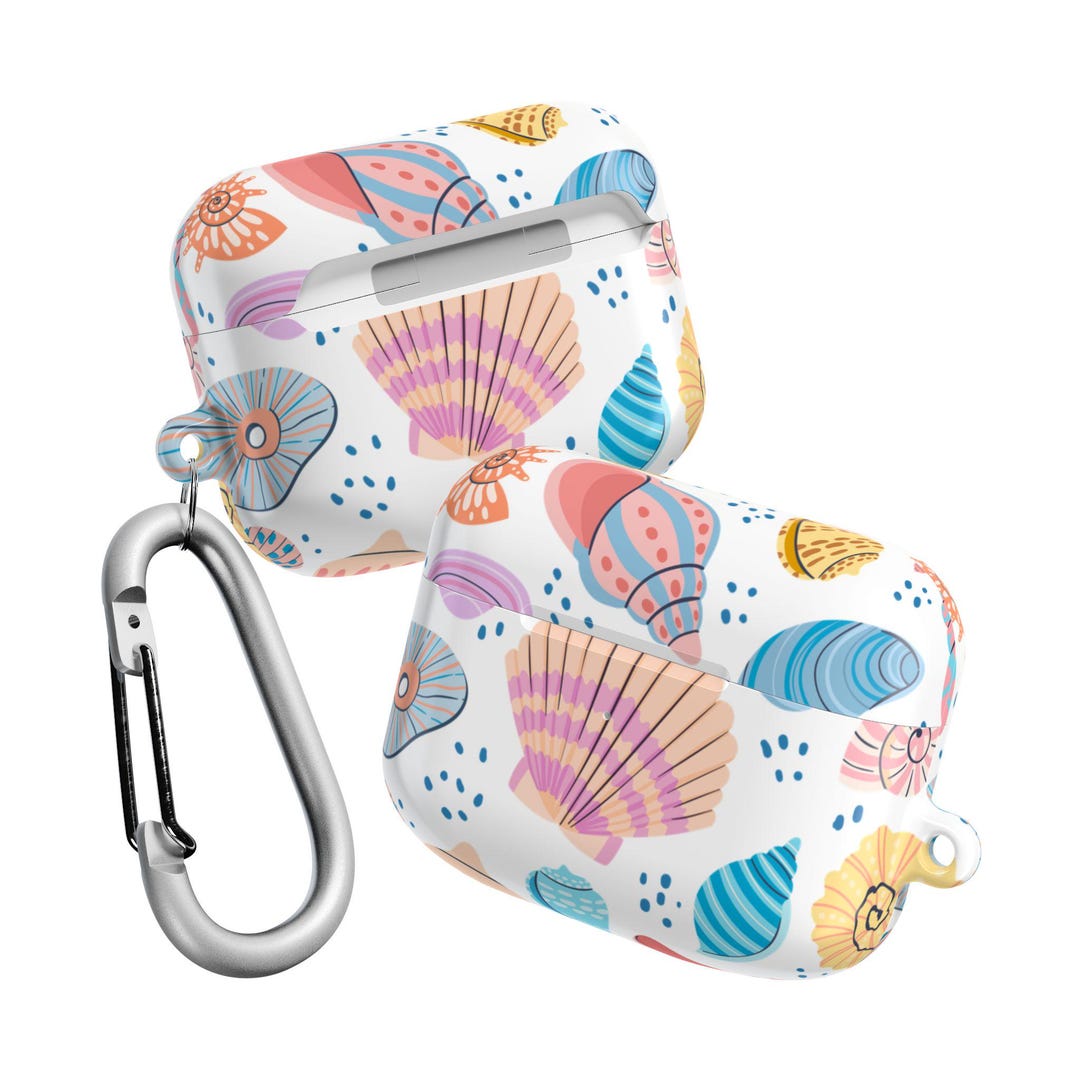 Coastal Vibes AirPod Case, Dopamine Decor Seashell Case for Ear Buds ...