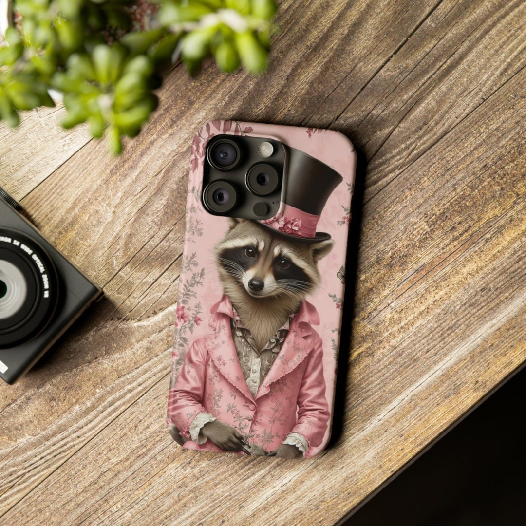 Weirdcore Raccoon Phonecase, Trash Panda, Coquette Phone Case ...