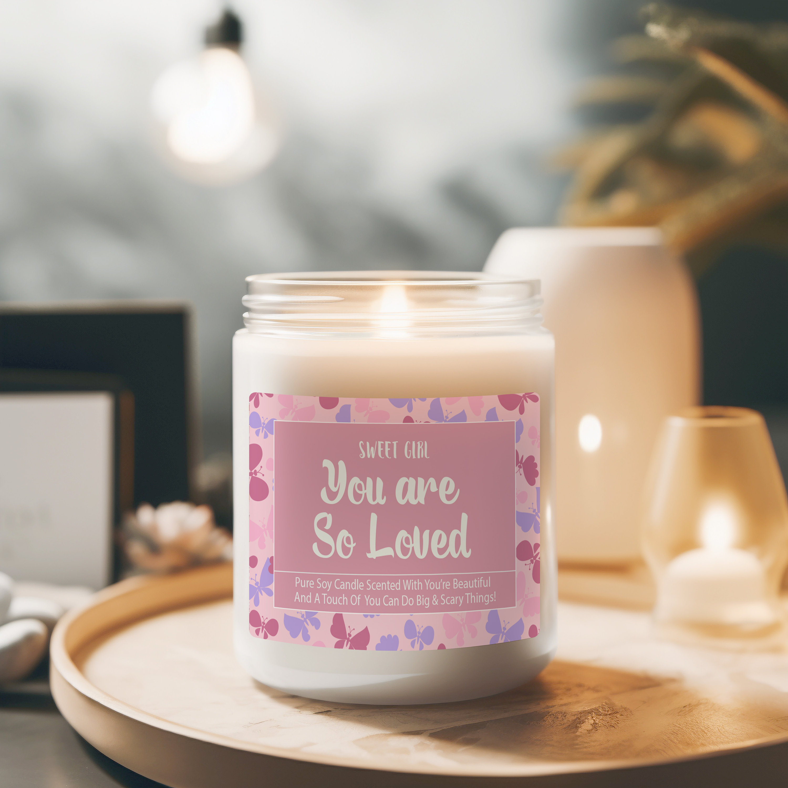 Coquette Candle, Preppy Aesthetic Inspirational Sayings Y2K Room Decor ...