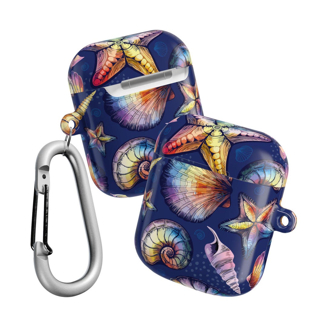 Rainbow Seashells Airpods Case, Meet Me at the Beach Ear Bud Cases ...