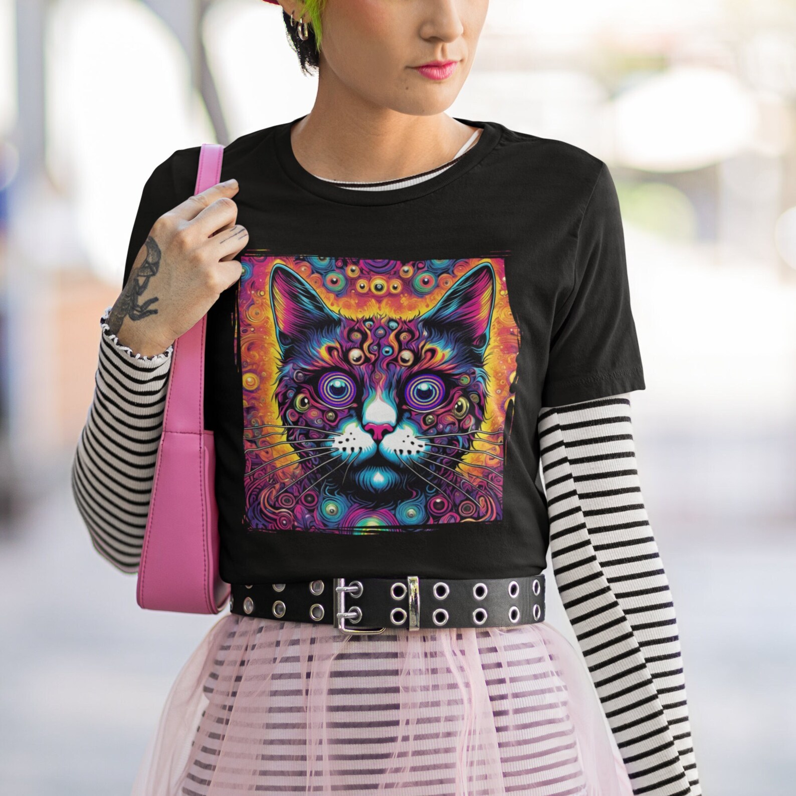 Cat Meme Shirt | Psychedelic Weirdcore Cat Shirts That Go Hard ...