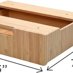Bamboo Under Desk Drawer: Mountable Office Supply Storage - Etsy