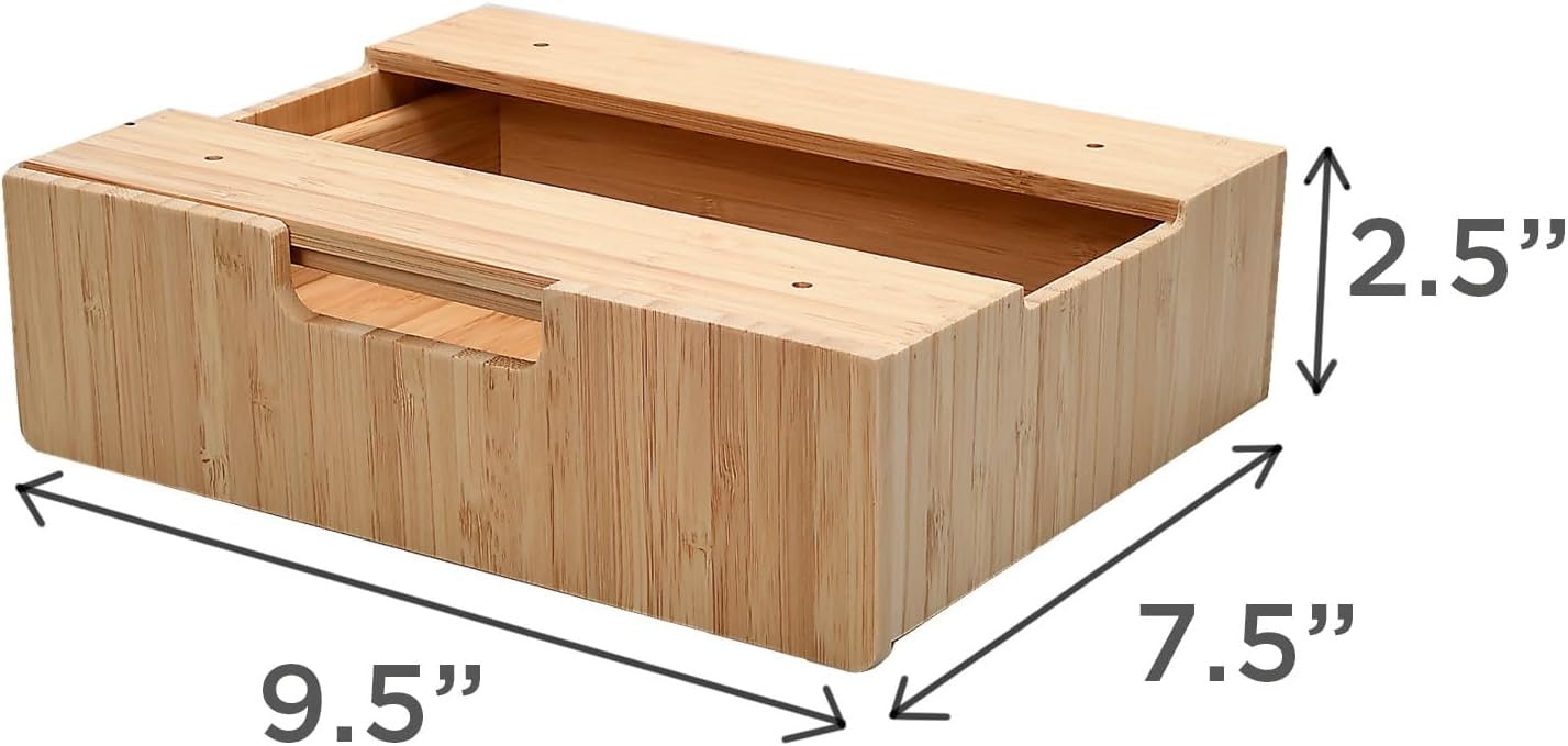 Bamboo Under Desk Drawer: Mountable Office Supply Storage - Etsy