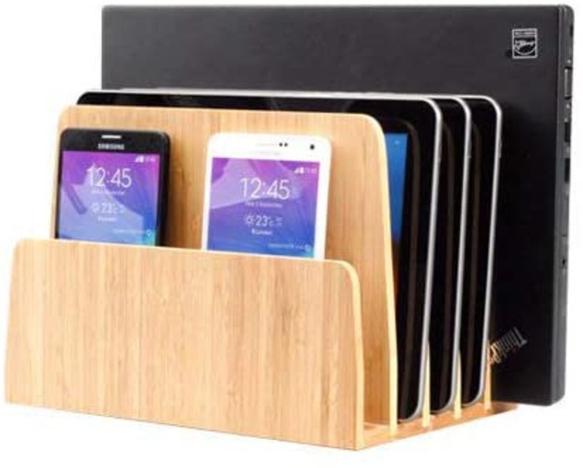 Mobilevision Bamboo Multi Device Organizer for Smartphones, Tablets and ...