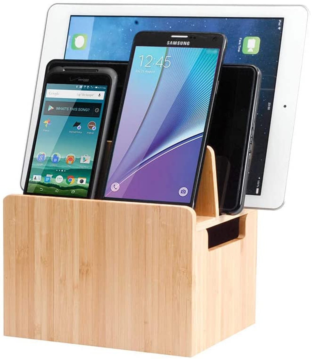 Mobilevision Bamboo Charging Station Stand New Version for Smartphones ...