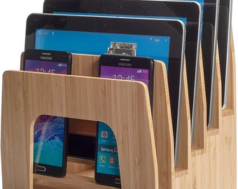 Mobilevision Bamboo Device Organizer for Smartphones, Tablets and ...