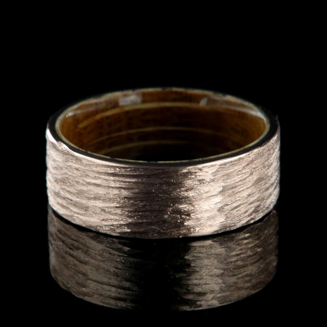 The Luxor(tb) - Custom 14k Rose Gold Men's Ring - 8mm Flat Profile ...