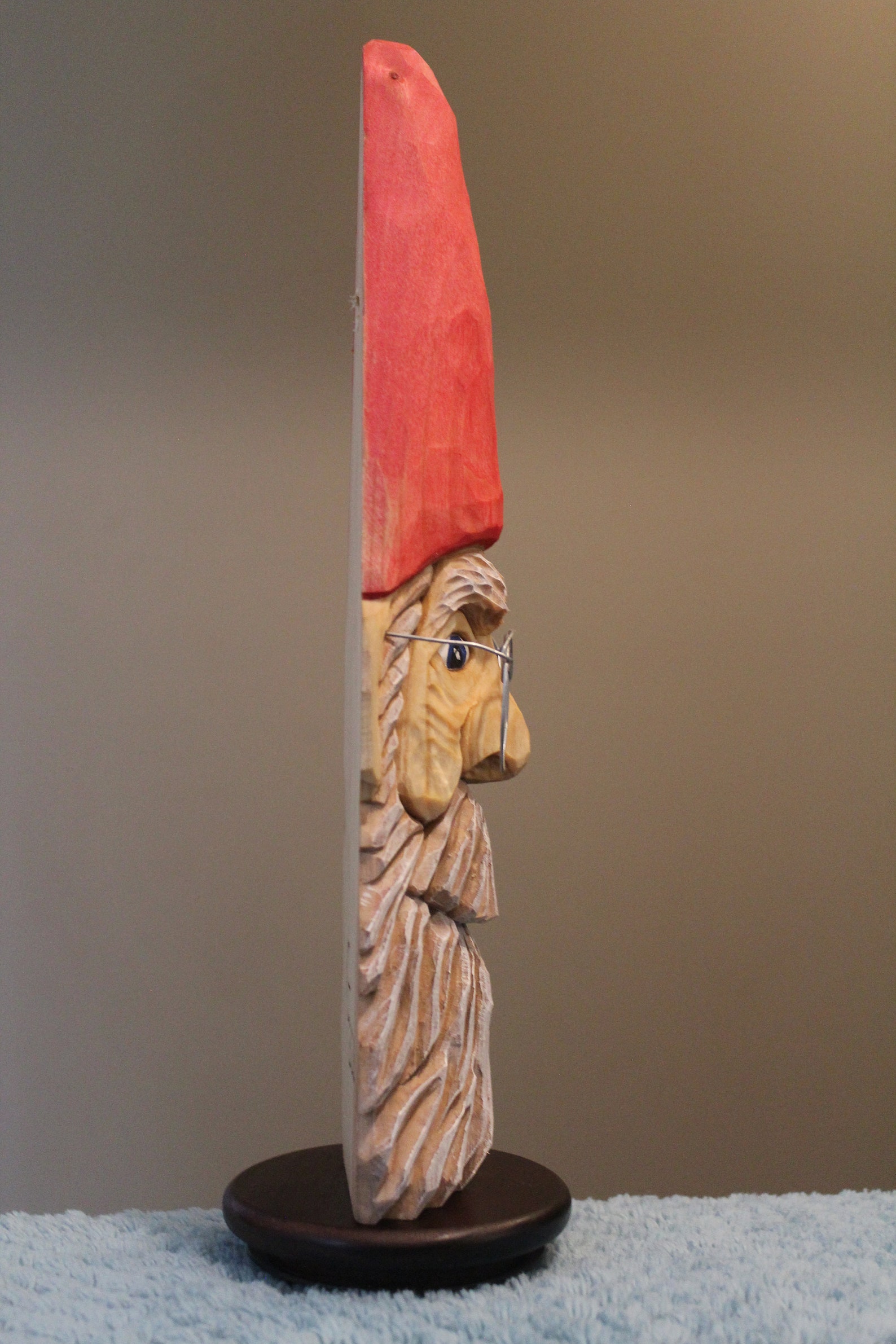 Gnome Red Hat Hand Carved Basswood - Etsy