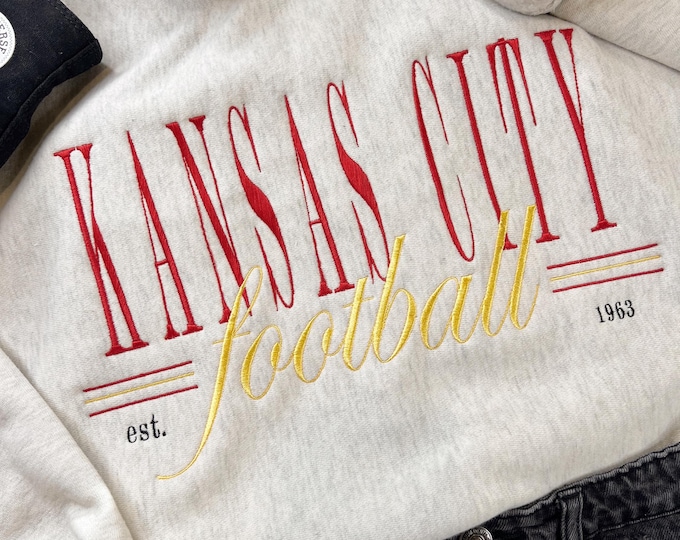 Oversized Vintage Football Custom Team Sweatshirt | Custom NFL Inspired ...