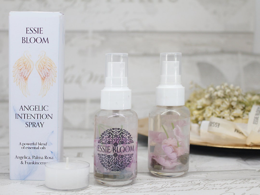 Angel Intention Spray/angel Mist With Essential Oils, Crystals, Flowers ...