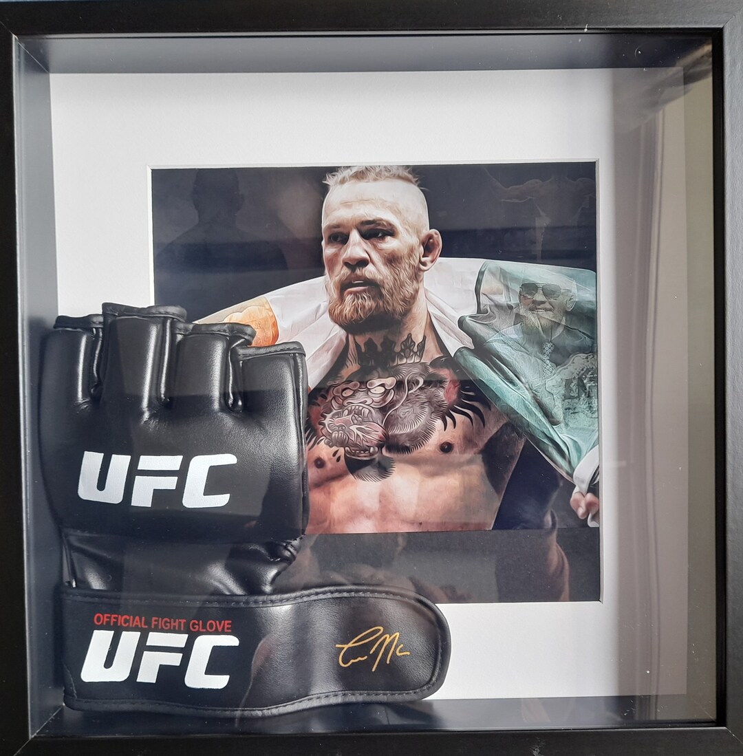3D Box Frame Wall Art UFC Conor Mcgregor With Glove Xmas/christmas Gift ...