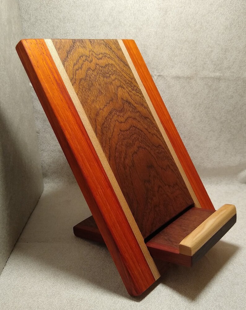 Hand Crafted Hardwood Book/phone Stand - Etsy