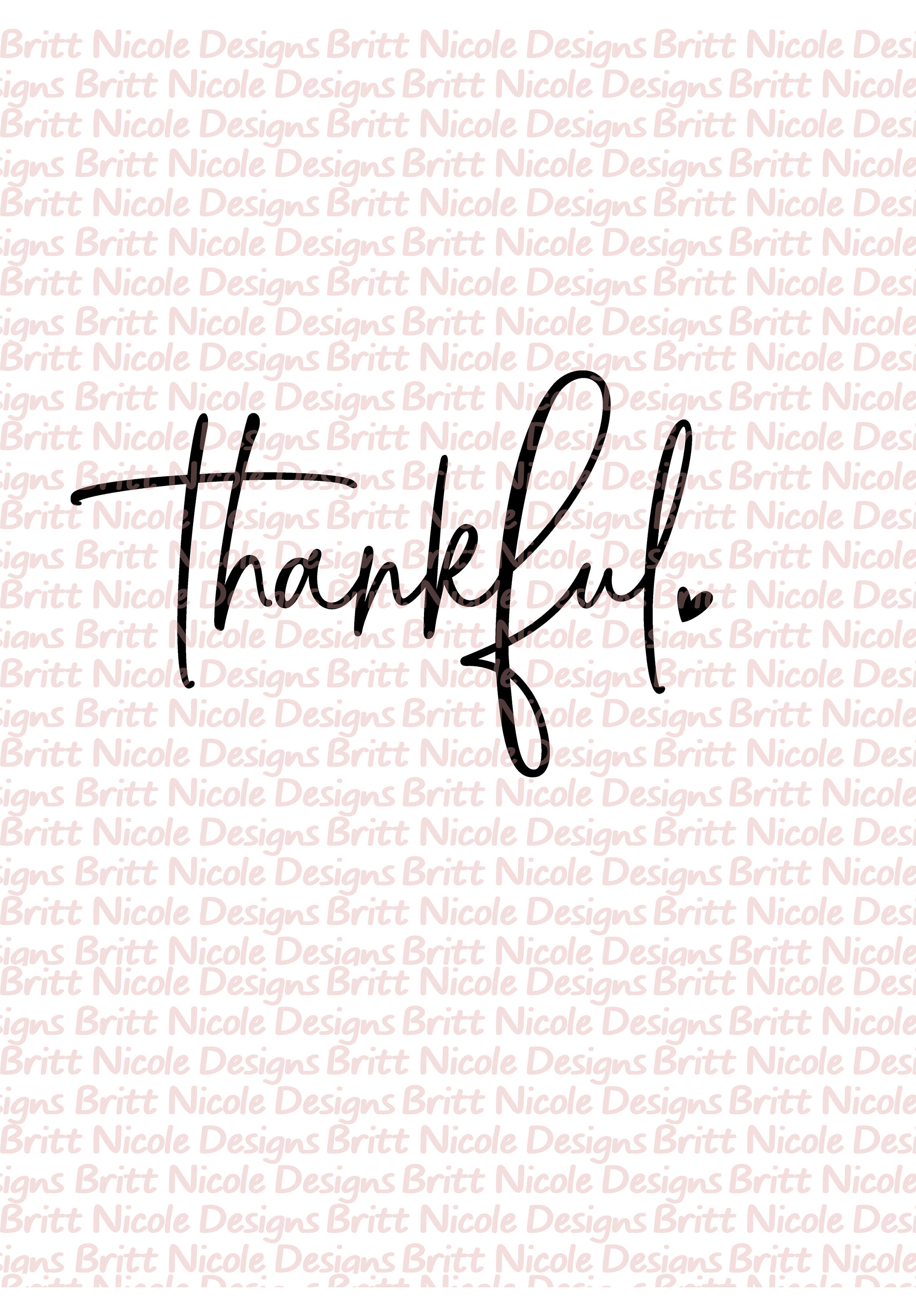 Thankful PNG File, Heart Png, Thankful Heart Digital Download - Etsy