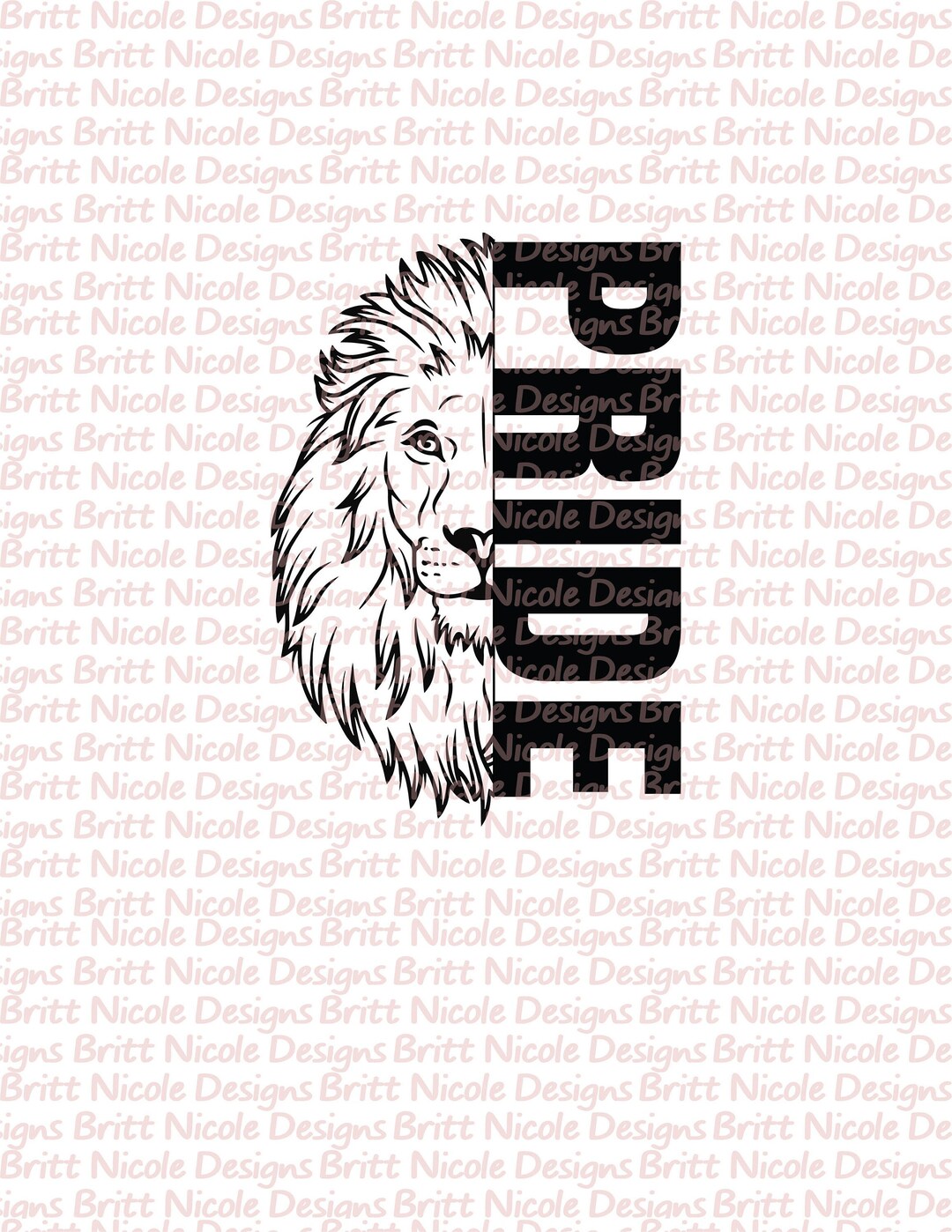 Lion Pride PNG, School Mascot PNG - Etsy