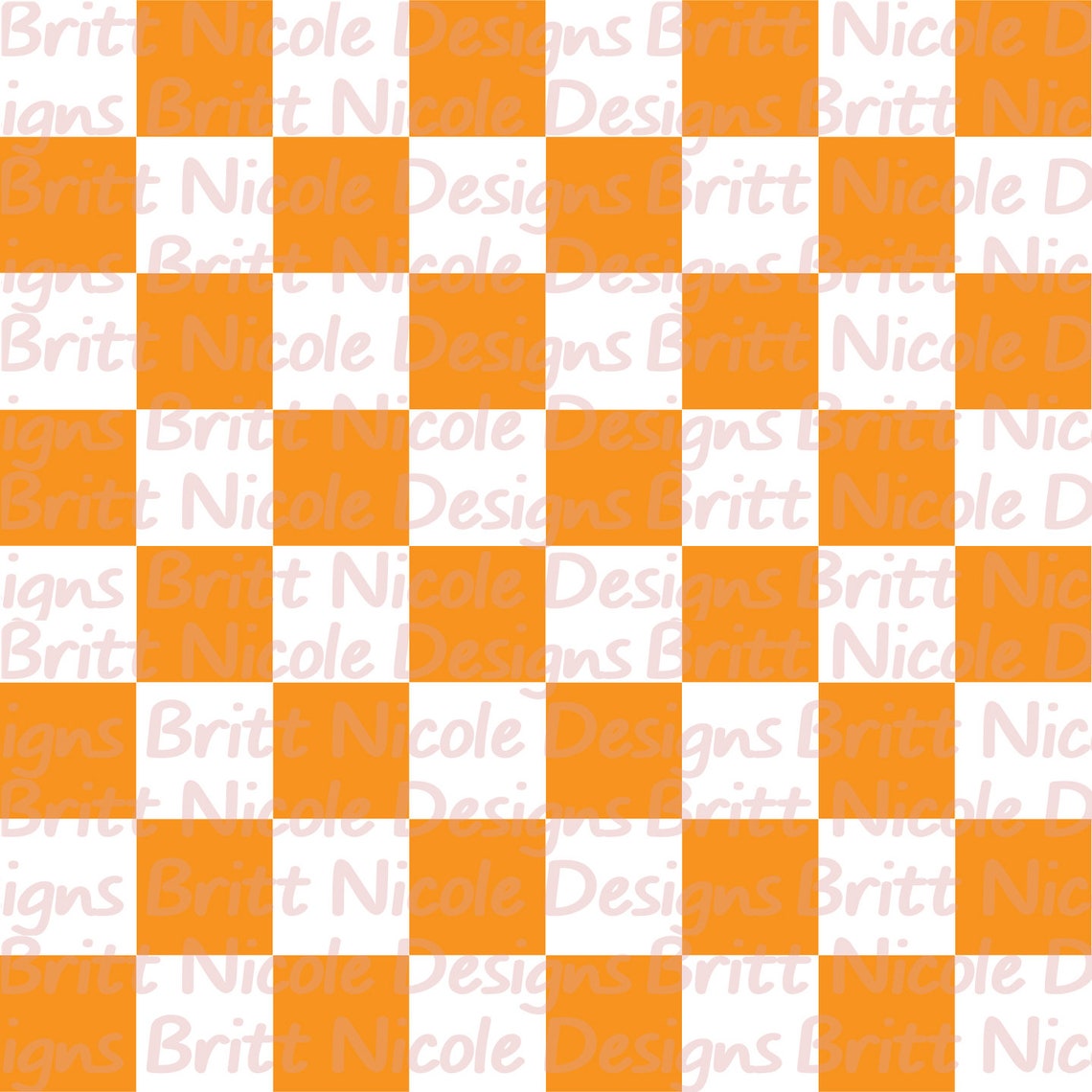 Orange Checkered Pattern, Digital Download, PNG File - Etsy