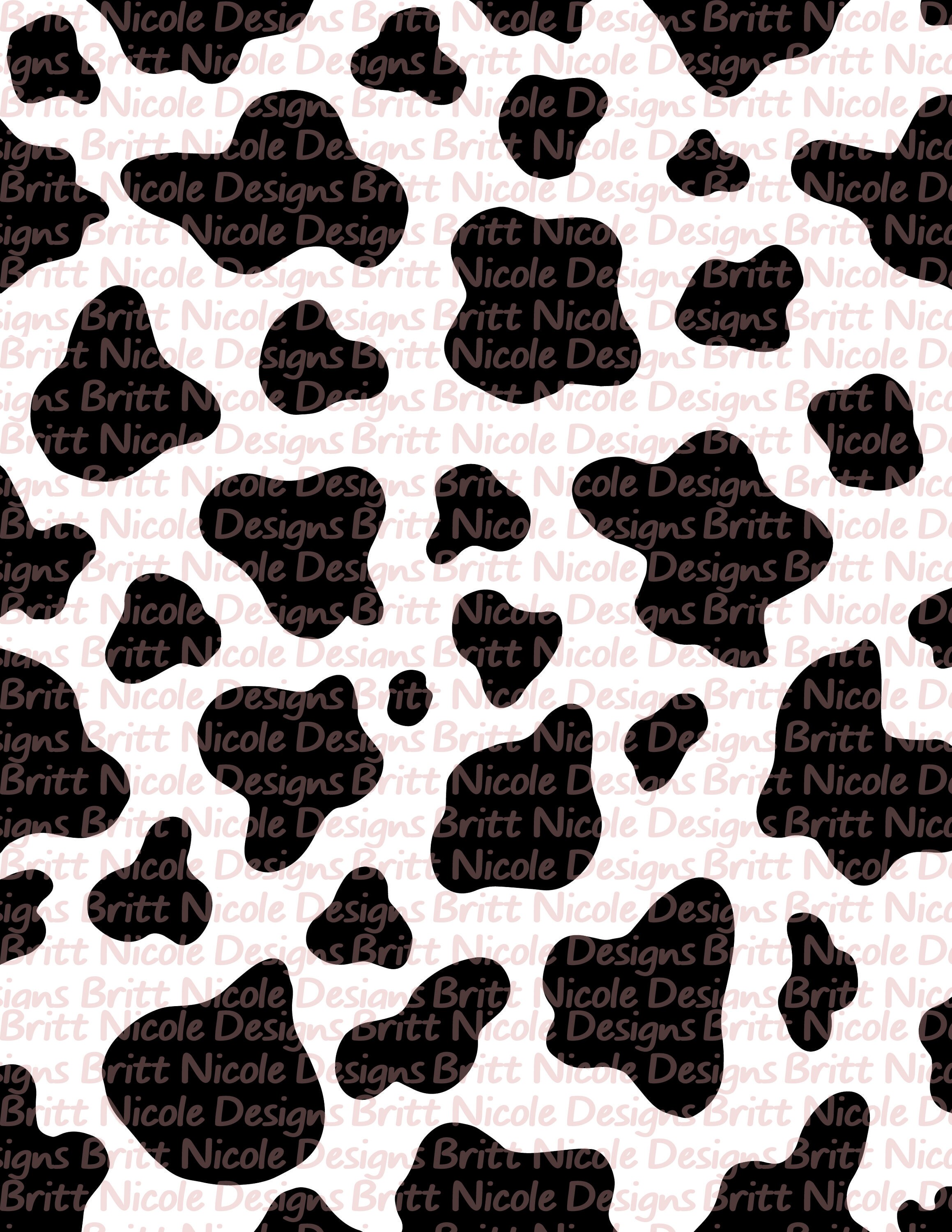Cow Print Sublimation Design, PNG File - Etsy