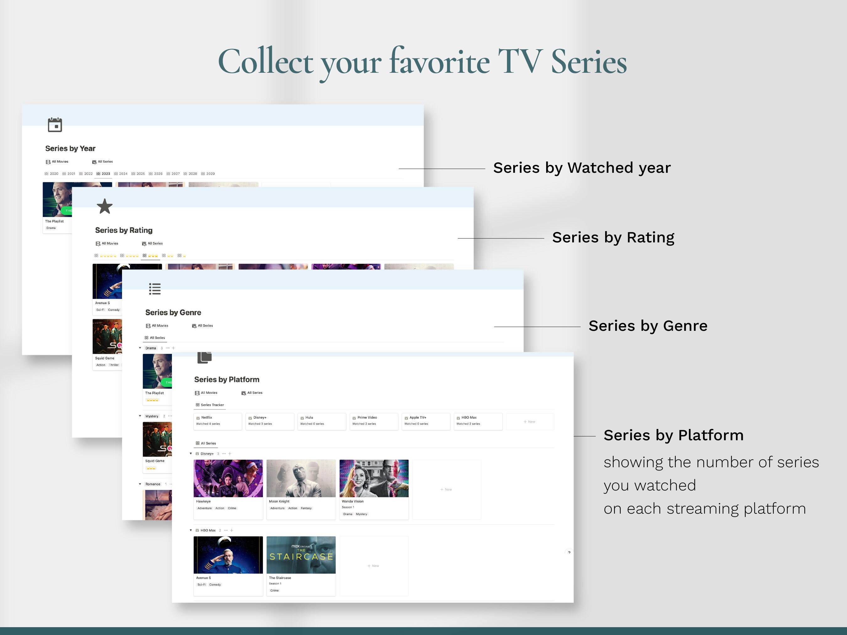Notion Template Movie Planner, Notion Dashboard, Digital TV Show ...