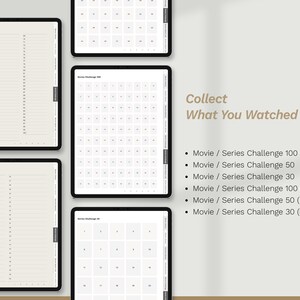 Digital Movie Planner, iPad TV Show Planner, Goodnotes Template ...