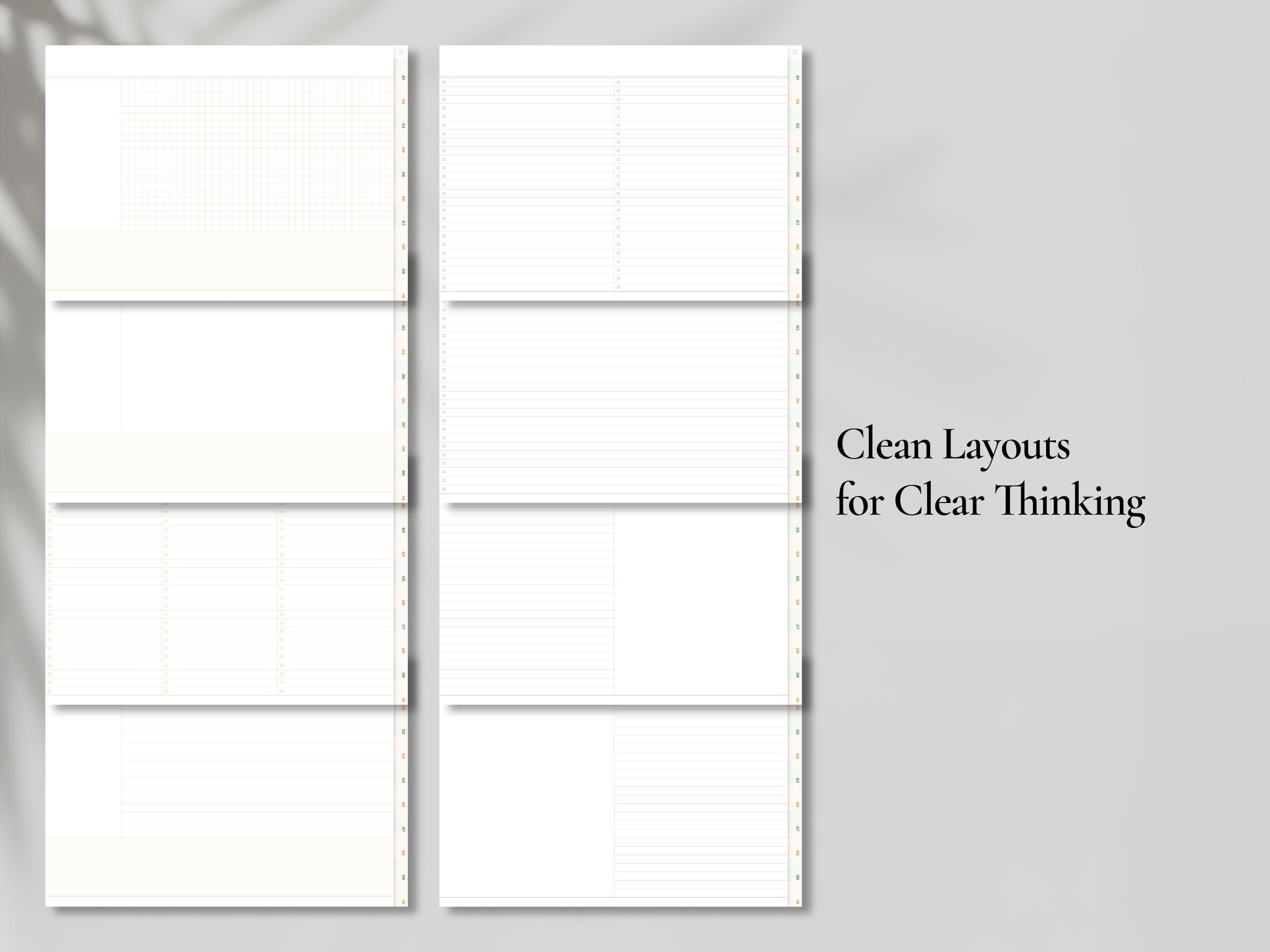 Digital Landscape Note Taking Templates, Goodnotes Notebook, Cornell ...
