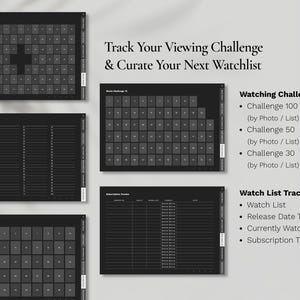 Digital Movie Planner, iPad TV Show Planner, Goodnotes Template ...