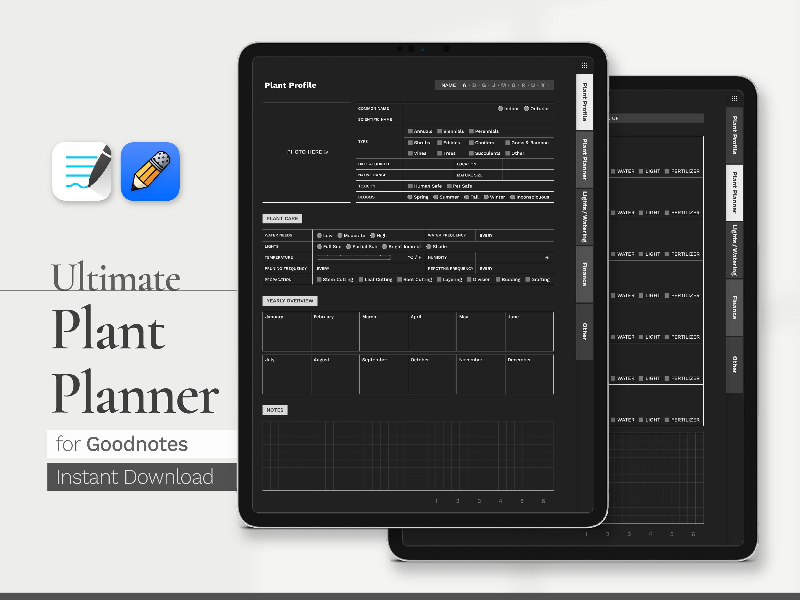 Planificador de plantas digital, Planificador de jardines para iPad ...