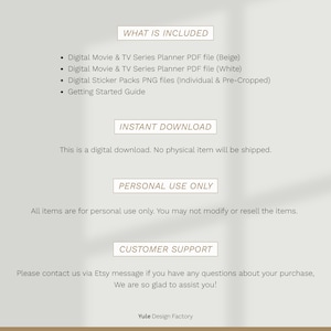 Digital Movie Planner, iPad TV Show Planner, Goodnotes Template ...