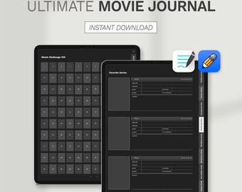 Digital Movie Planner, iPad TV Show Planner, Goodnotes Template ...