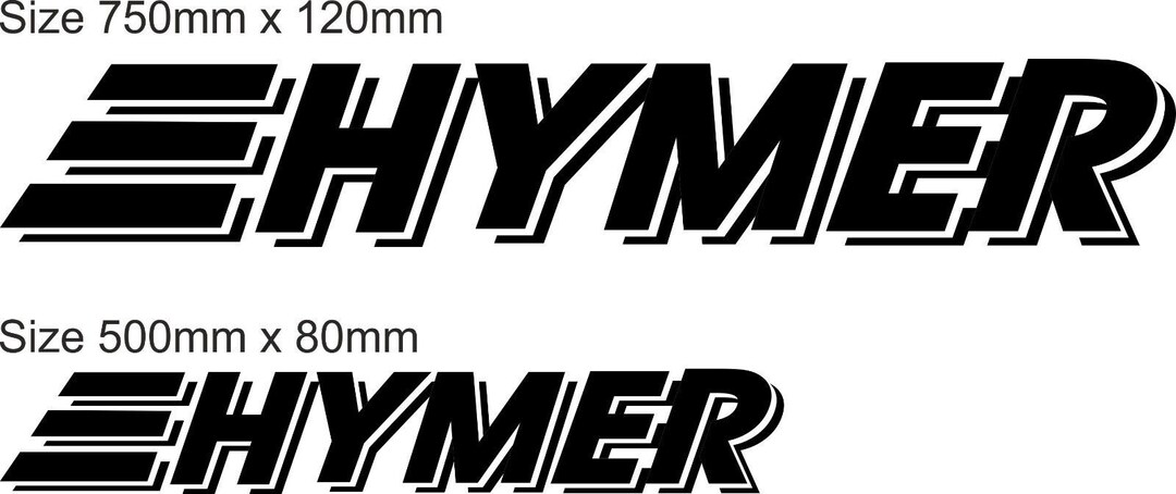 Hymer Motorhome Decals - Available Any Size - Etsy