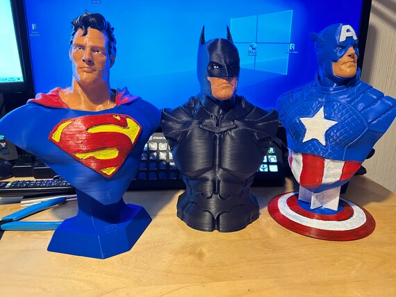 LARGE 30cm High Batman Bust Gothams Dark Knight Caped - Etsy