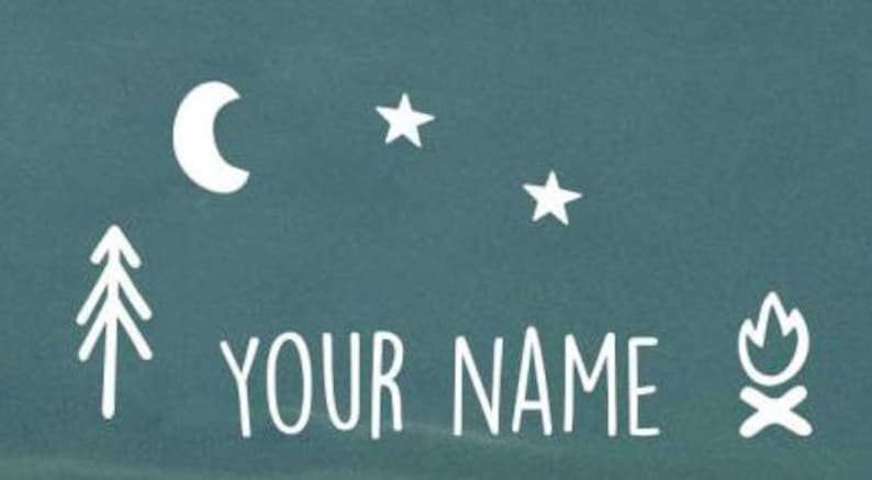 Custom Camper Van Caravan Name Sticker - Etsy UK