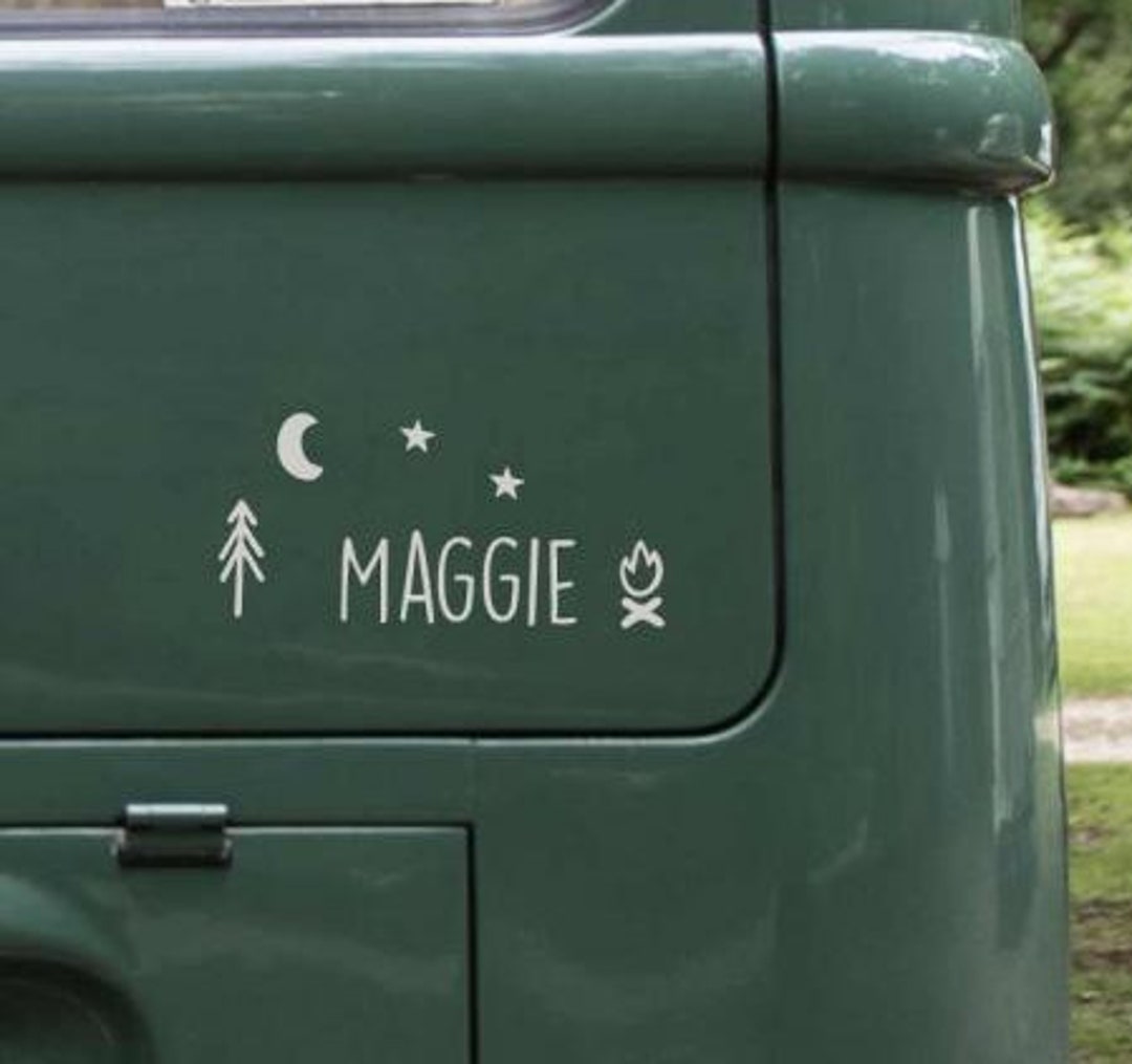Custom Camper Van Caravan Name Sticker - Etsy