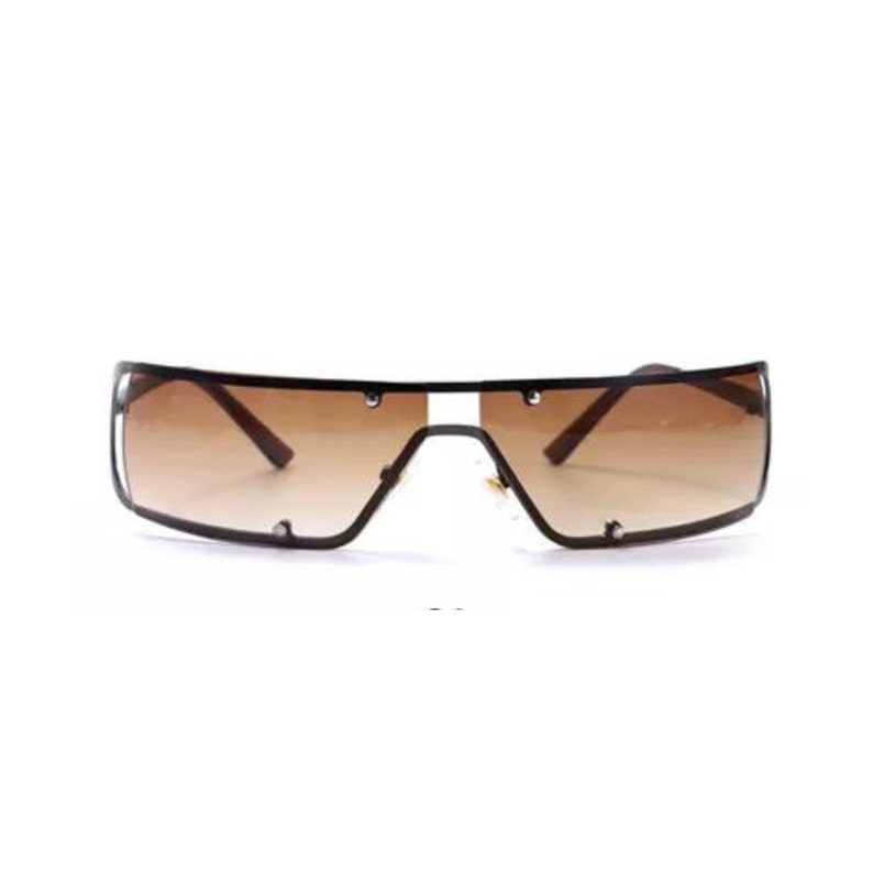 Wrap Around Sunglasses Rimless Wrap Sunglasses Y2k - Etsy