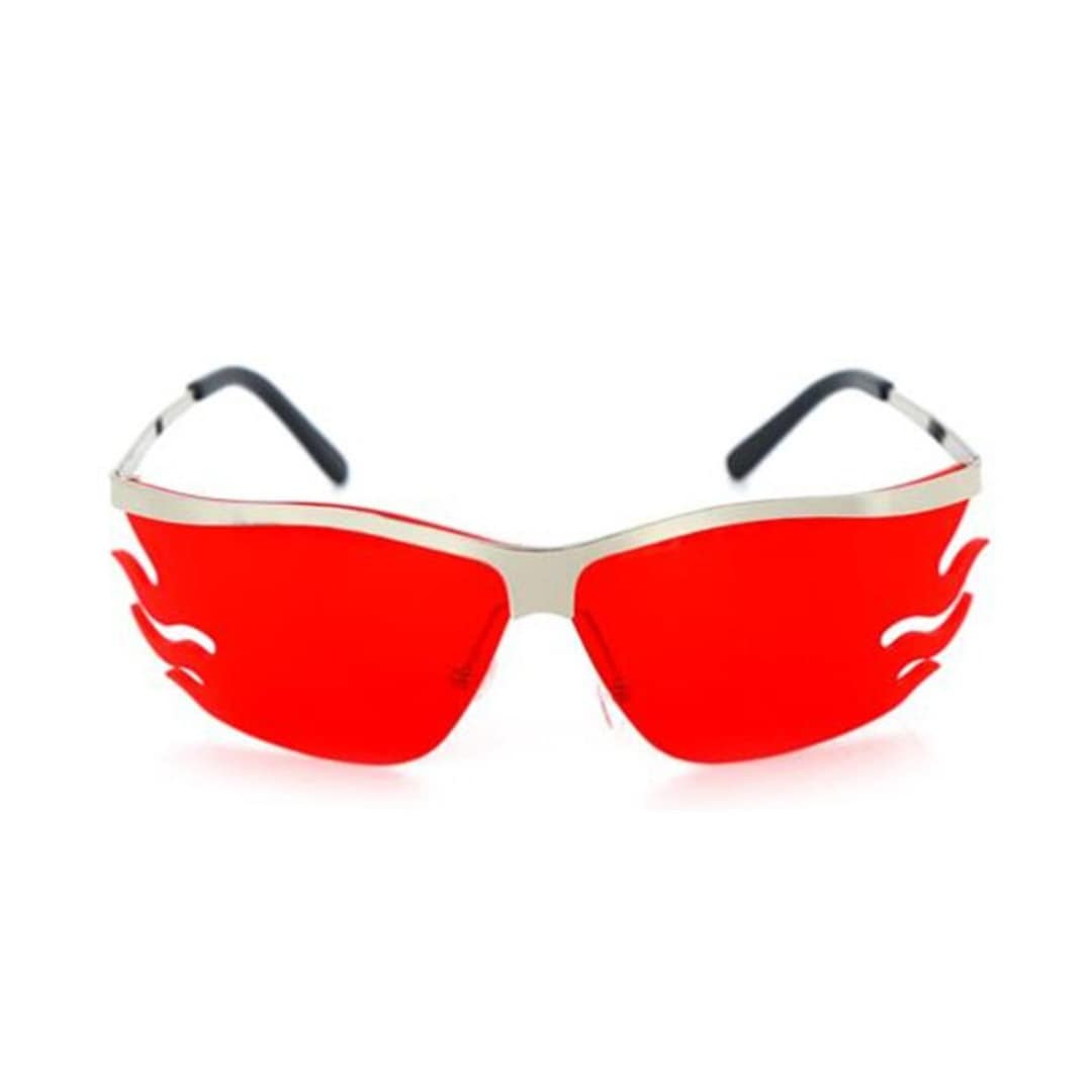 Red Flame Sunglasses Fire Sunglasses Wrap Around Red - Etsy