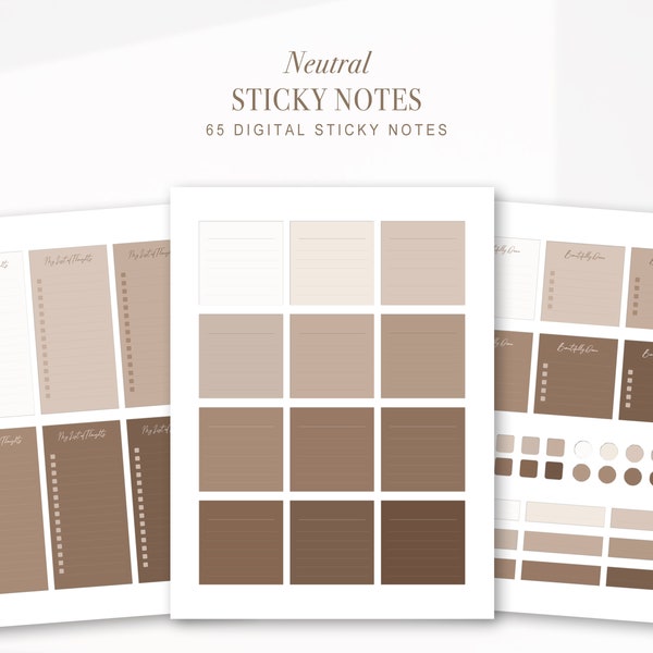 Neutral Stickers - Etsy