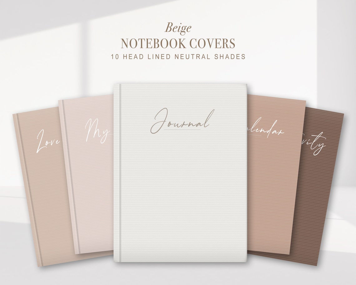 Notebook COVERS | Beige ∞ Digital Notebook Covers for Digital Notebooks ...